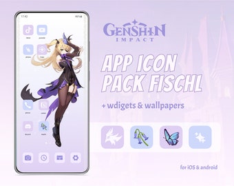 Genshin Impact App Icon and Wallpaper Pack for Ios 14 and - Etsy