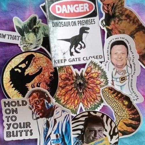 Jurassic Park Stickers - Etsy