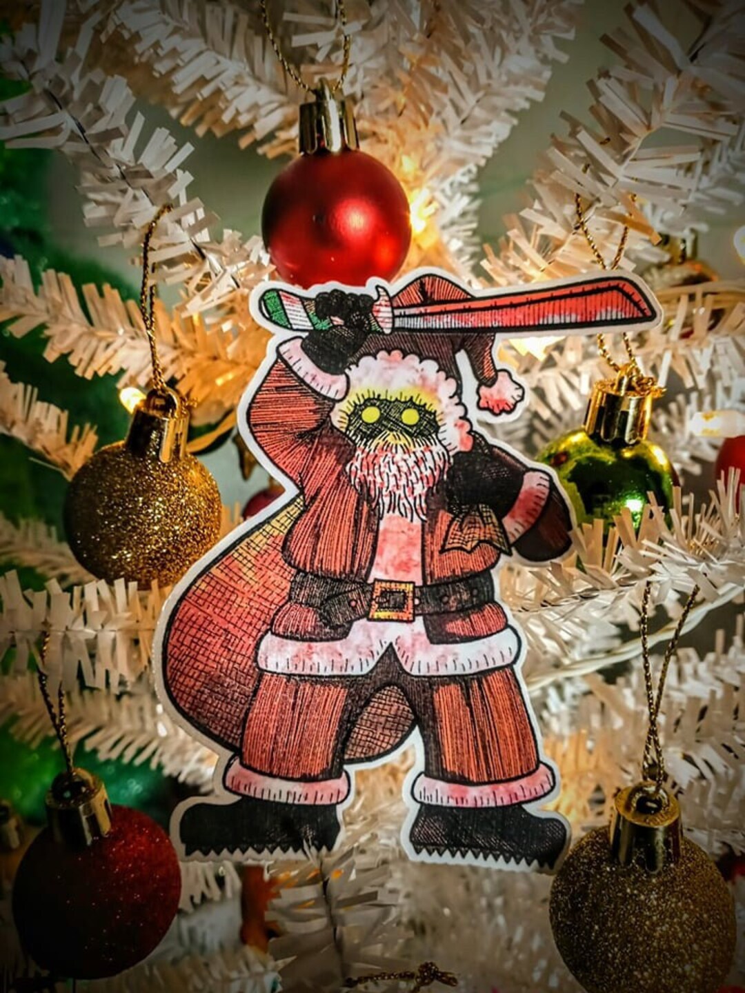 Christmas Horror Santa Clause Sticker - Etsy