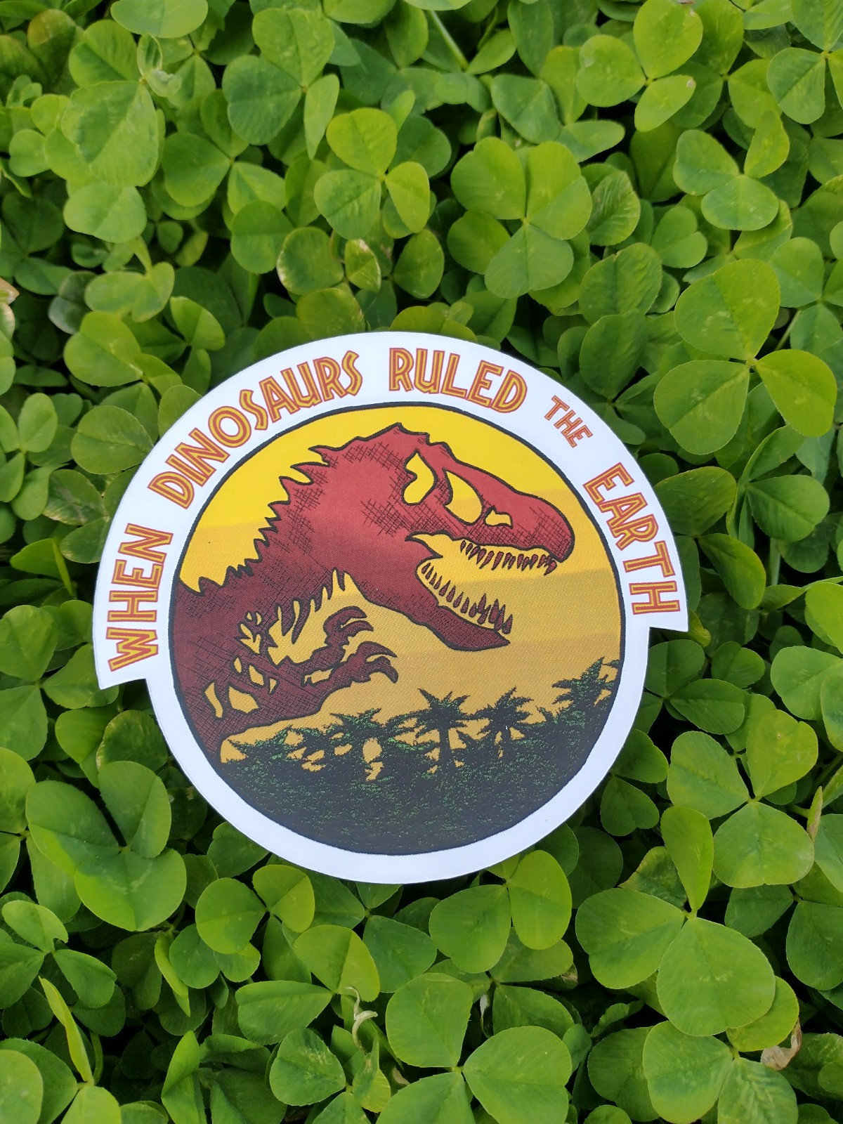 Tropical Jurassic Park Sticker - Etsy