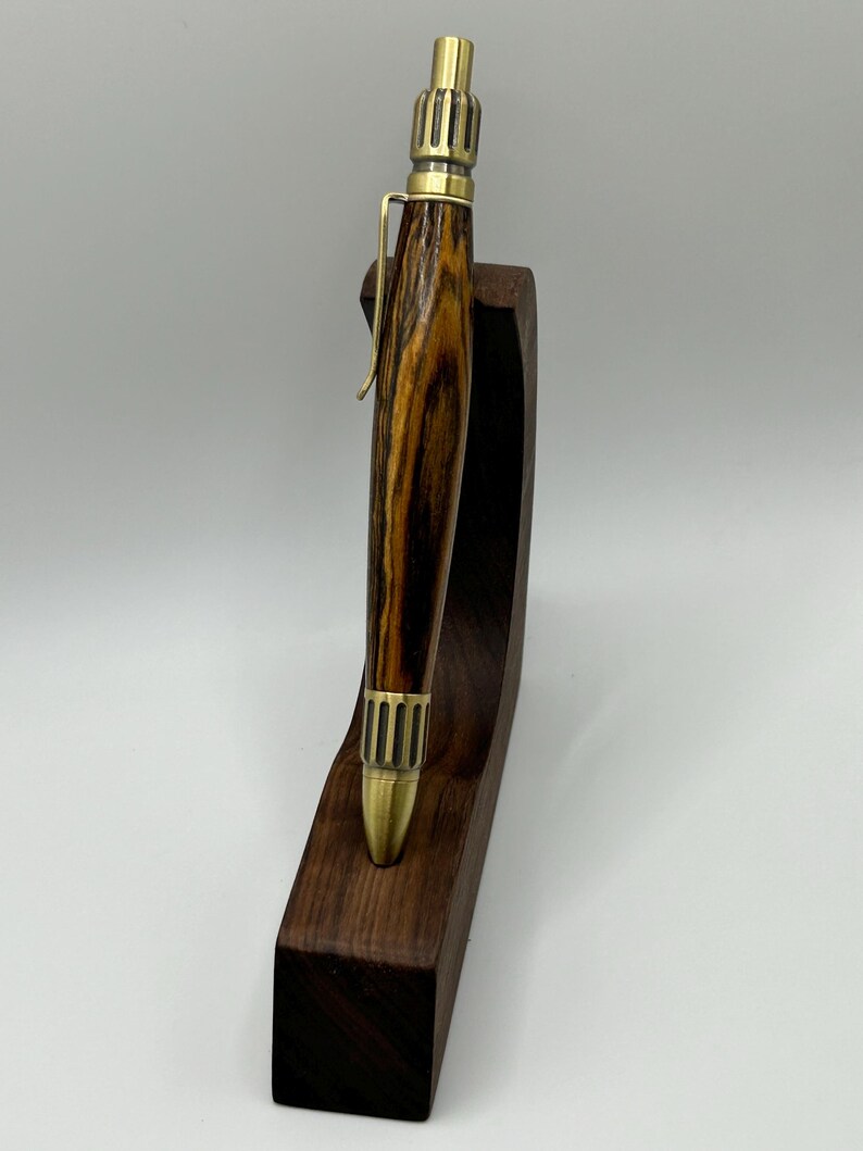 Everyday Classic Antique Brass Click Pen Featuring Bocote Wood - Etsy