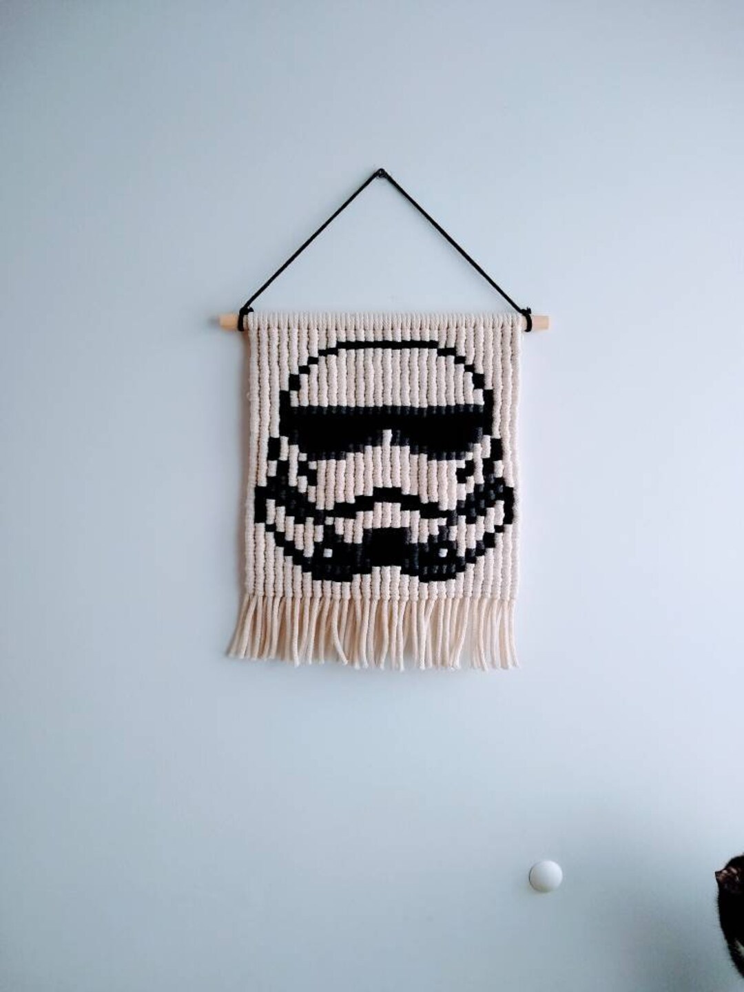 Stormtrooper Star Wars Macrame Wall Hanging Etsy