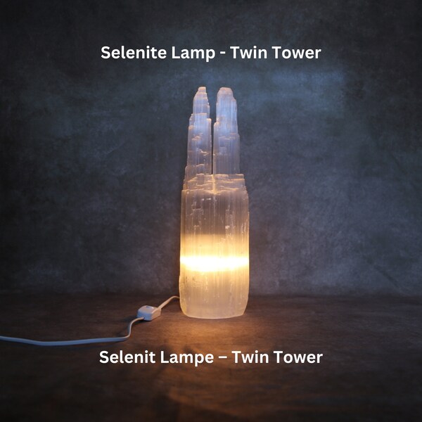 Selenite Lamp - Etsy