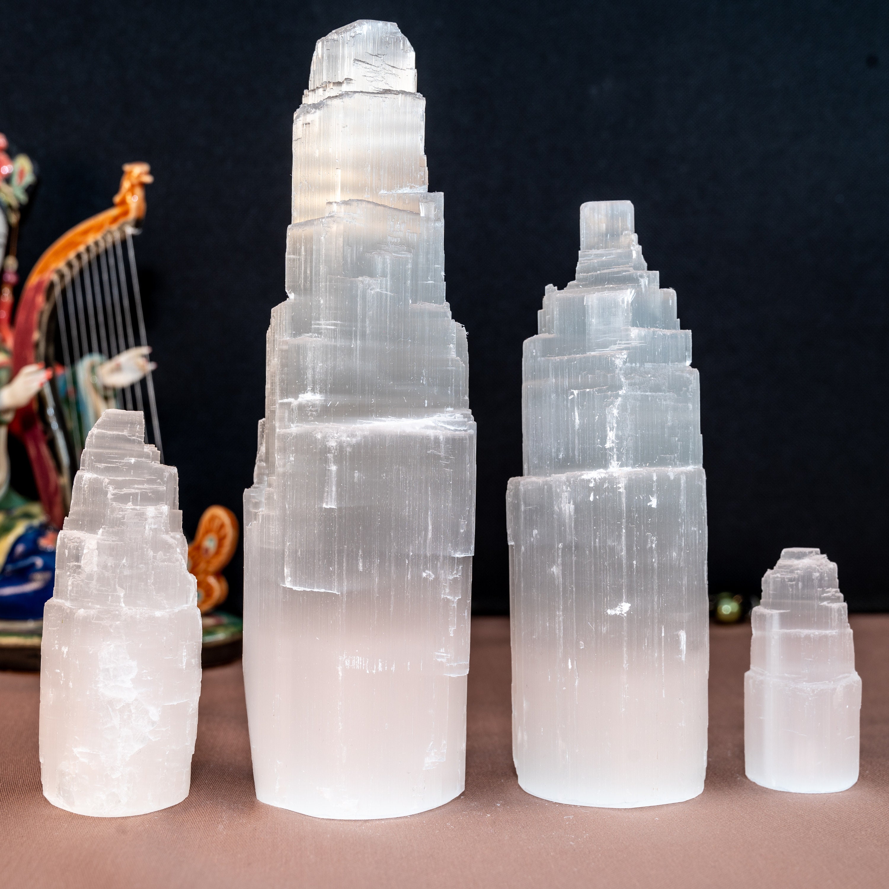 Selenite Tower Selenite Mountain Pillar Energy Crystals - Etsy UK