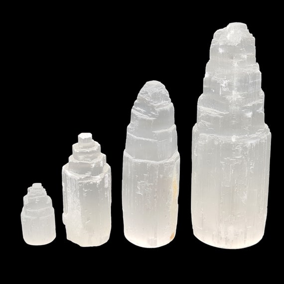 Selenite Tower Selenite Mountain Pillar Energy Crystals | Etsy UK