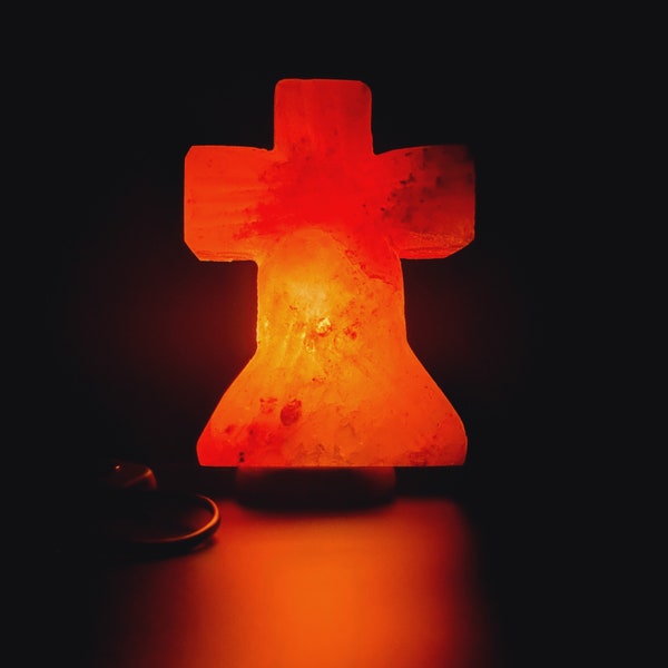 Himalayan Salt Cross Salt Lamp - Etsy