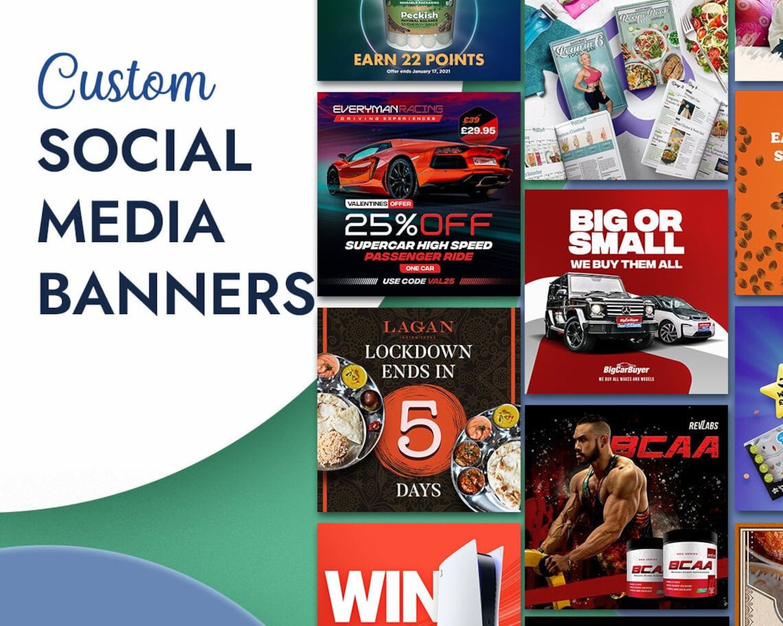 Custom Instagram Feed & Story Banners Social Media Banners | Etsy