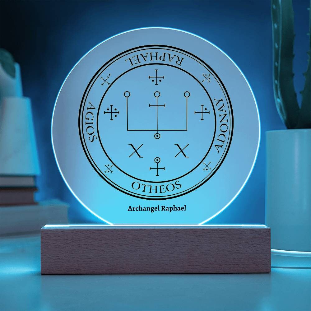 Archangel Raphael Sigil Acrylic Plaque Home Decor Gift Home Accents ...