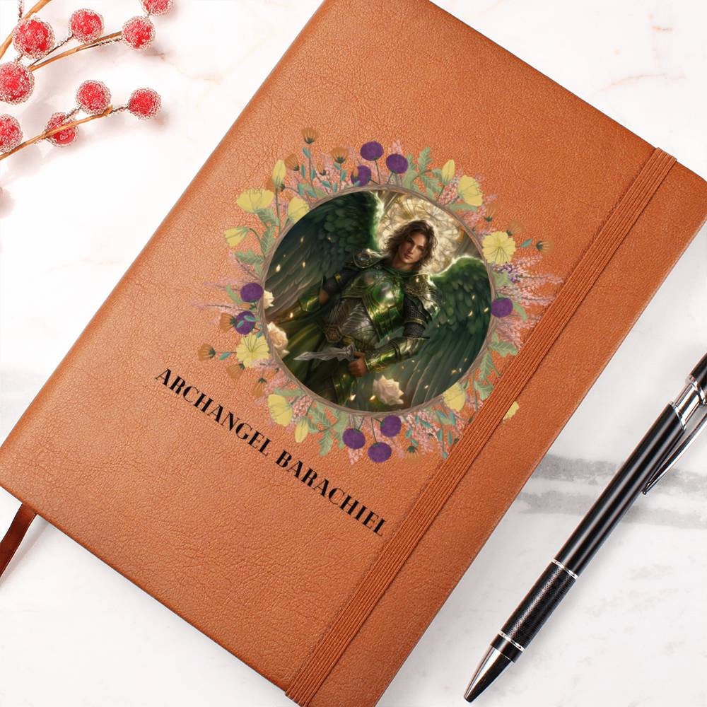 Archangel Barachiel Vegan Leather Journal Notebook Manifestation ...