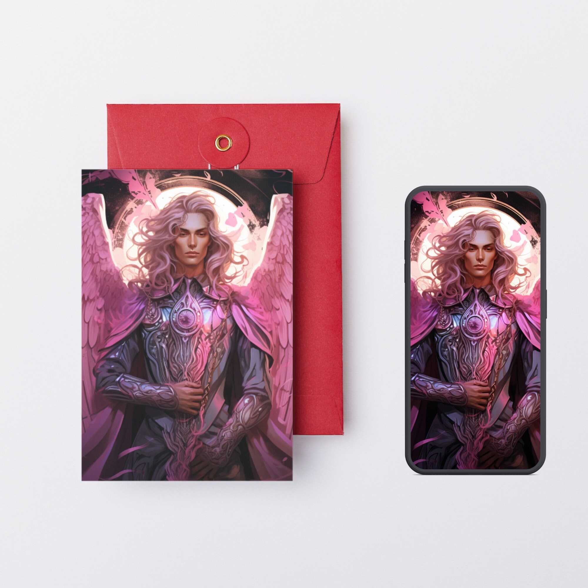Archangel Chamuel Printable Angel Wall Art in 4 Sizes and Phone ...