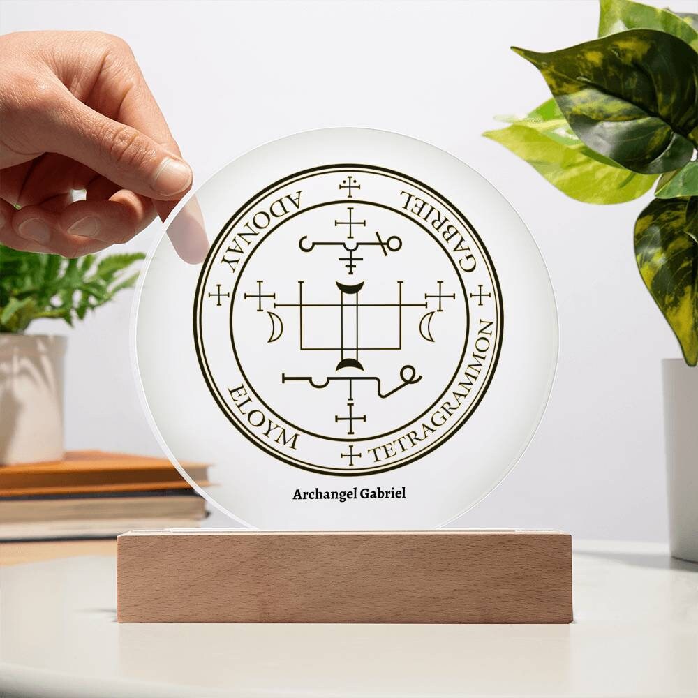 Archangel Gabriel Sigil Acrylic Plaque Home Decor Gift Home Accents ...