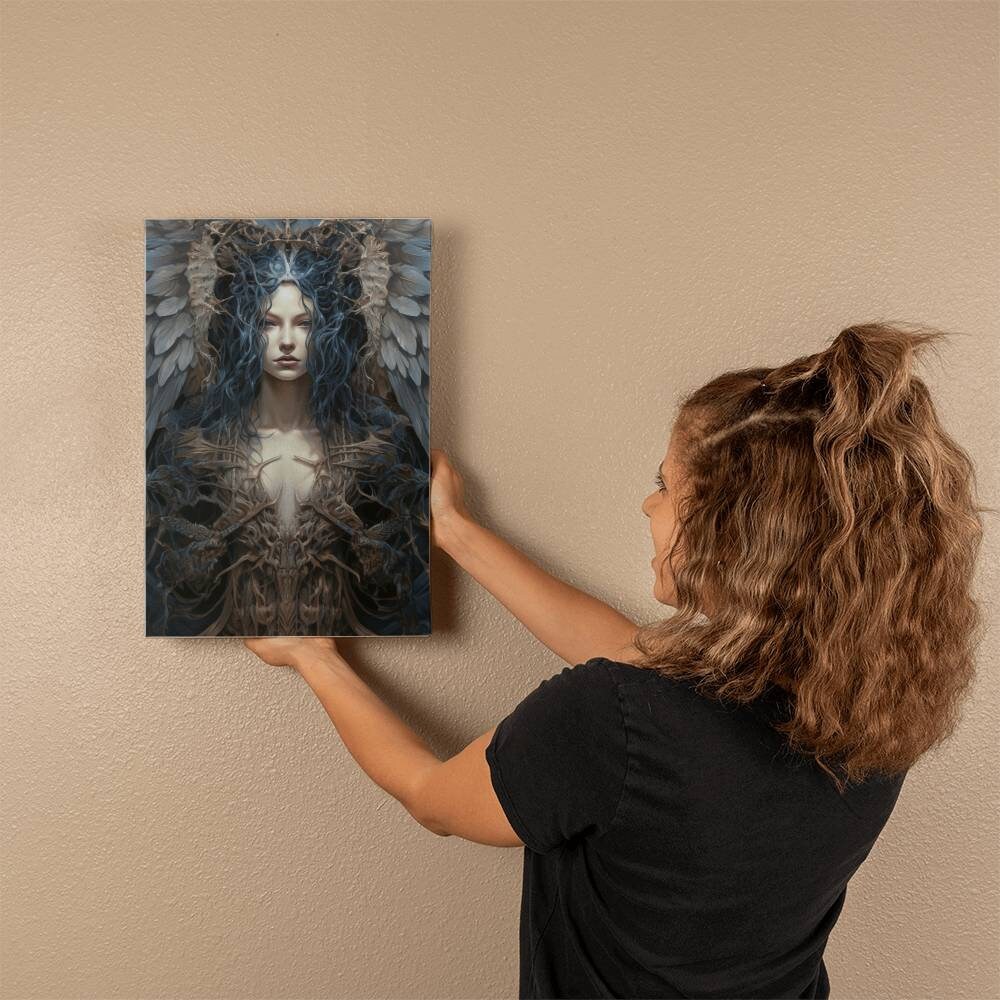 Archangel Azrael Angelic Aura Art Nouveau Canvas - Divine Archangel ...