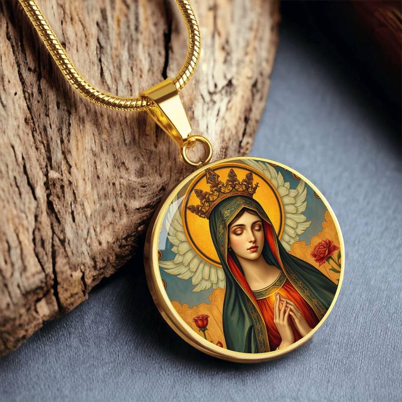 Mother Mary Necklace - Etsy