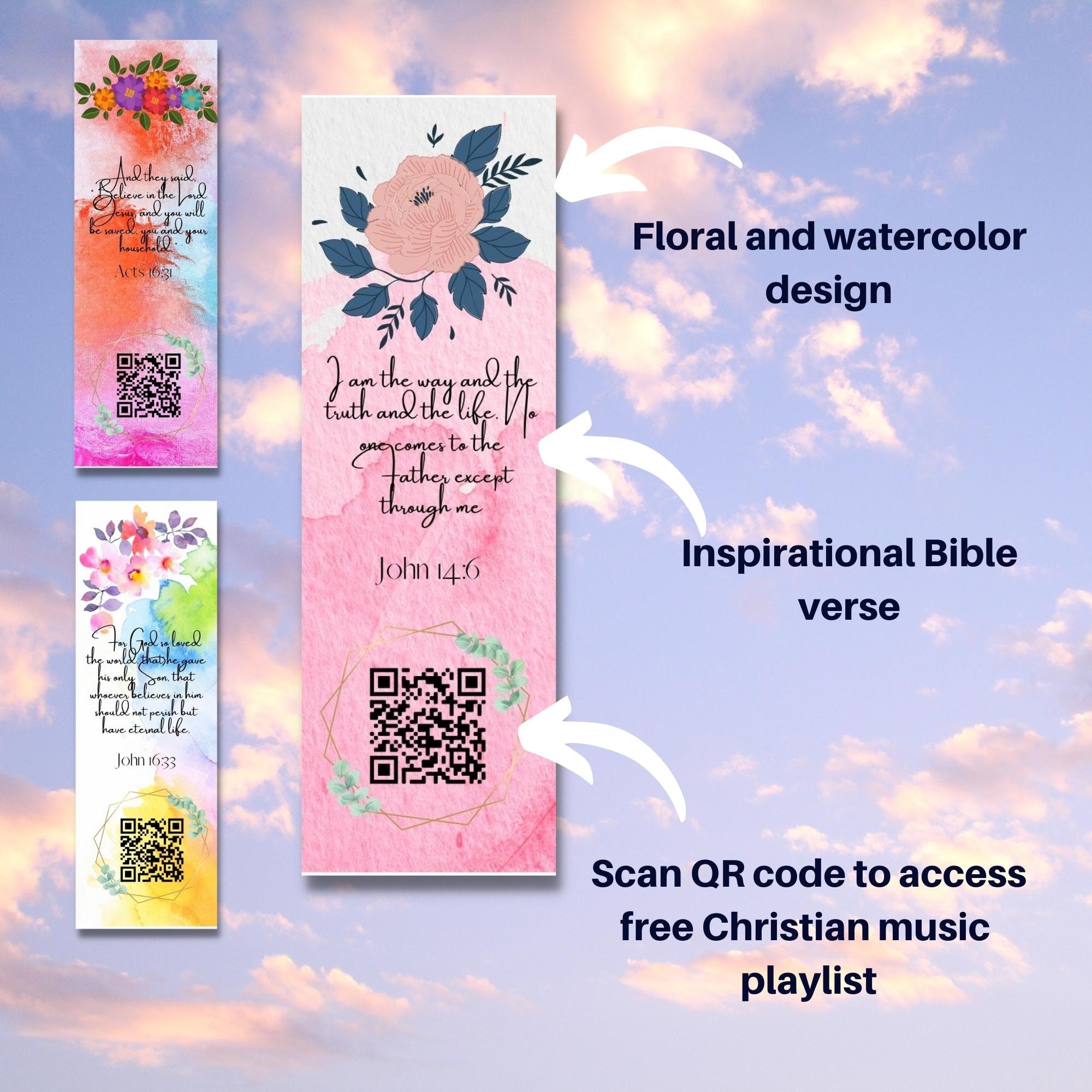 Bible Verses Christian Printable Bookmarks for Craft and Church ...