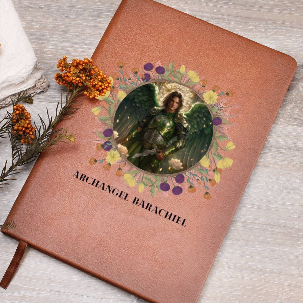 Archangel Barachiel Vegan Leather Journal Notebook Manifestation ...