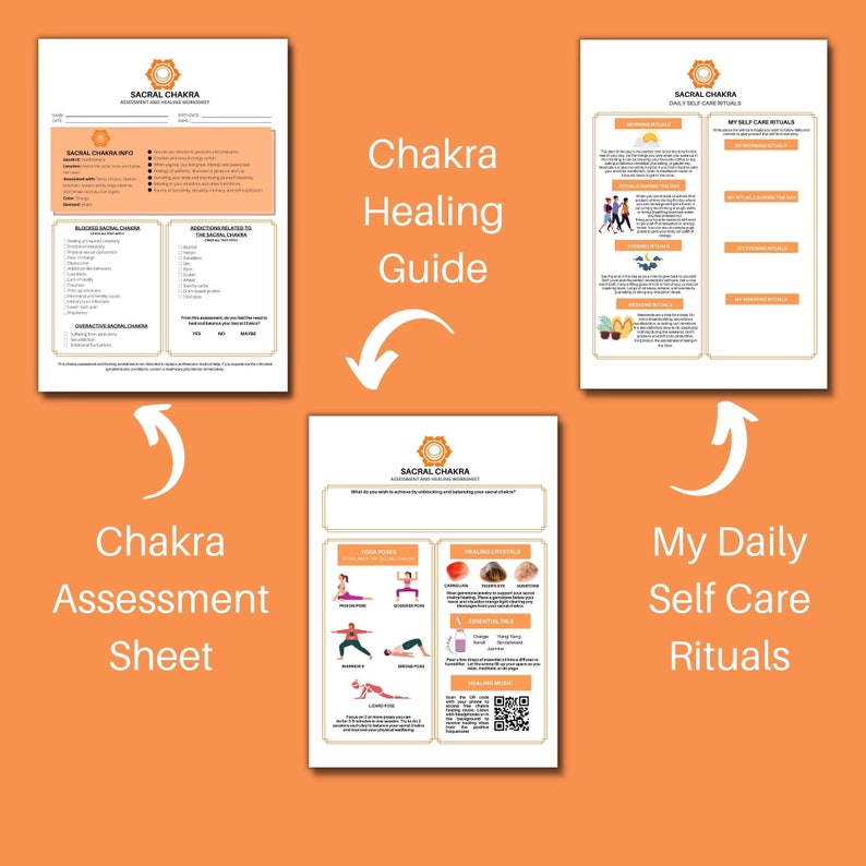 Sacral Chakra Healing Guide Printable Worksheets Chakra Printable ...
