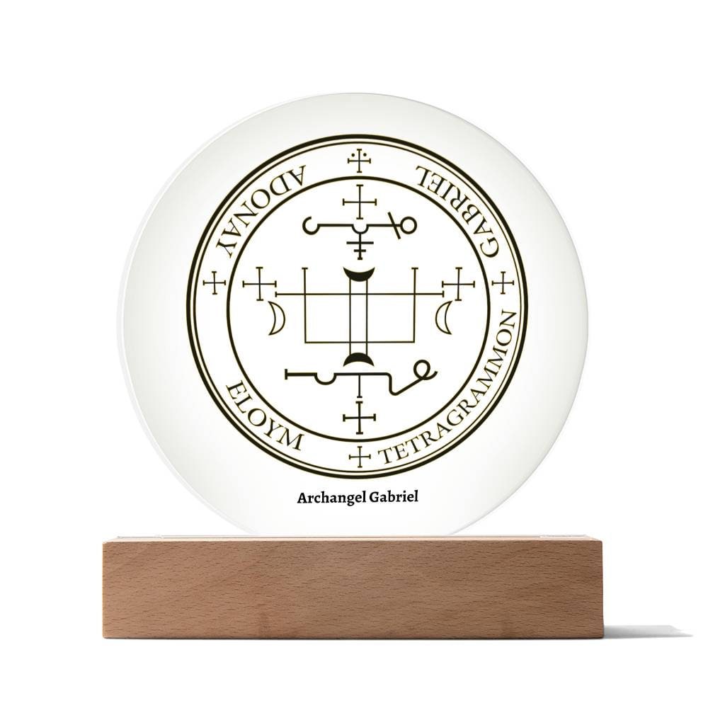 Archangel Gabriel Sigil Acrylic Plaque Home Decor Gift Home Accents ...