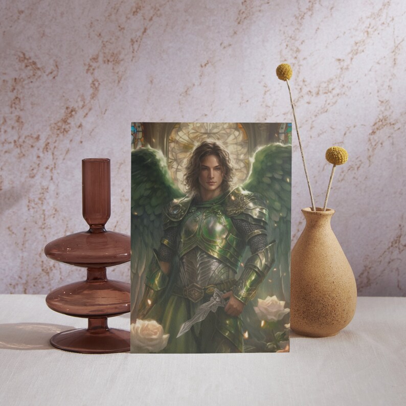 Archangel Barachiel Printable Angel Wall Art in 4 Sizes and Phone Wallpaper Digital Angelic Art ...