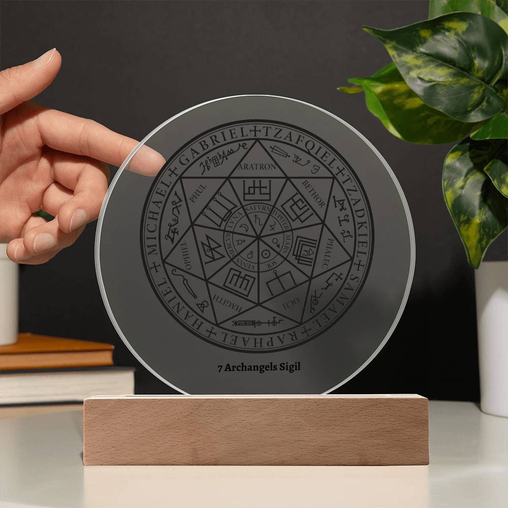7 Archangels Sigil Acrylic Plaque Home Decor Gift Home Accents ...