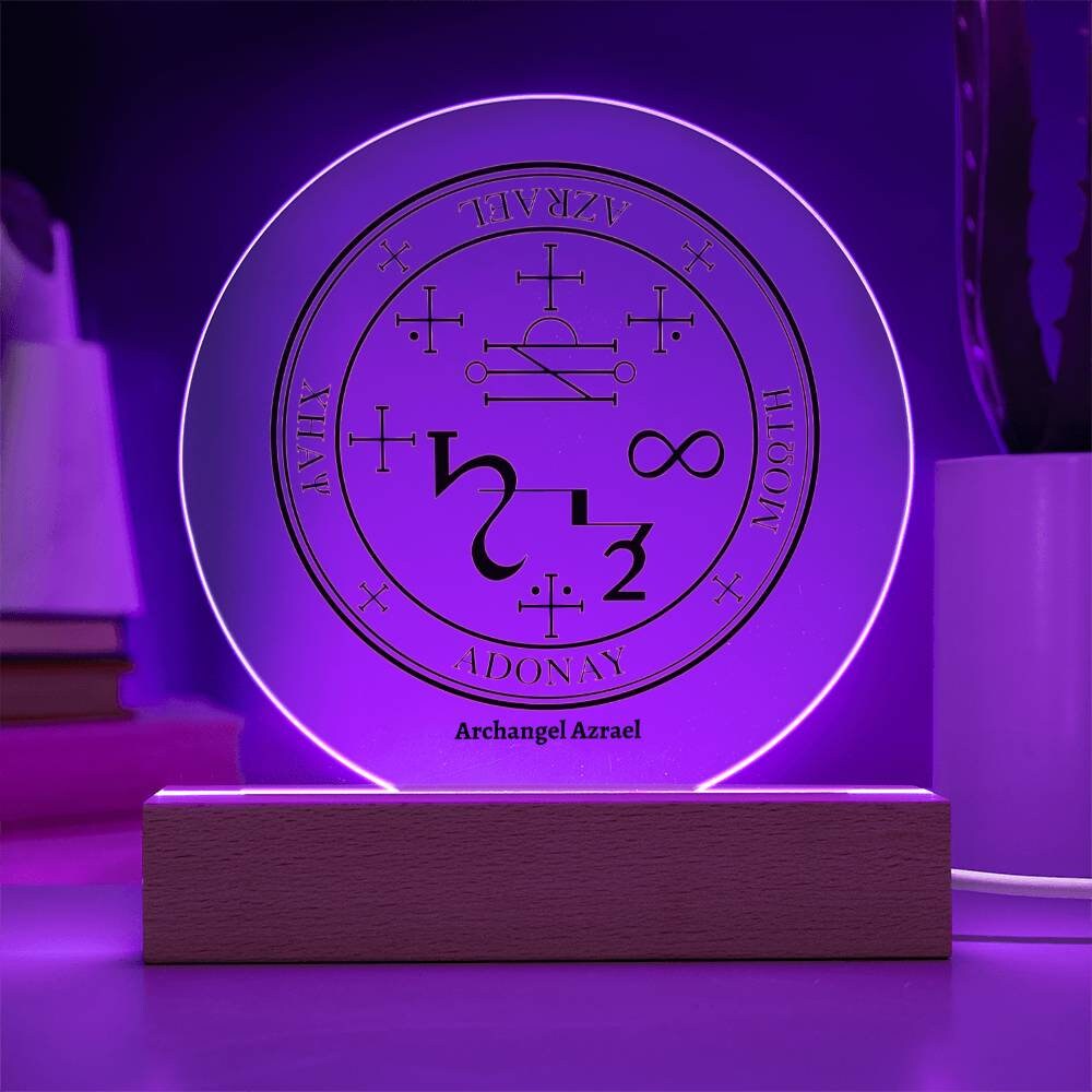 Archangel Azrael Sigil Acrylic Plaque Home Decor Gift Home Accents ...