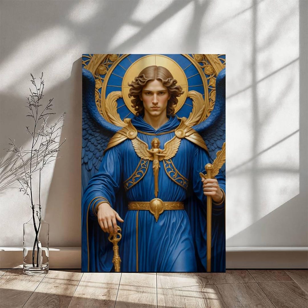 Archangel Michael Angelic Aura Art Nouveau Piece - Divine Archangel ...