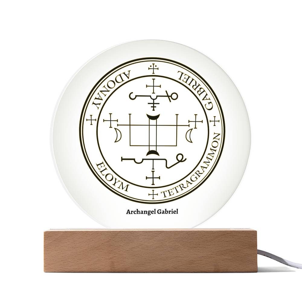 Archangel Gabriel Sigil Acrylic Plaque Home Decor Gift Home Accents ...