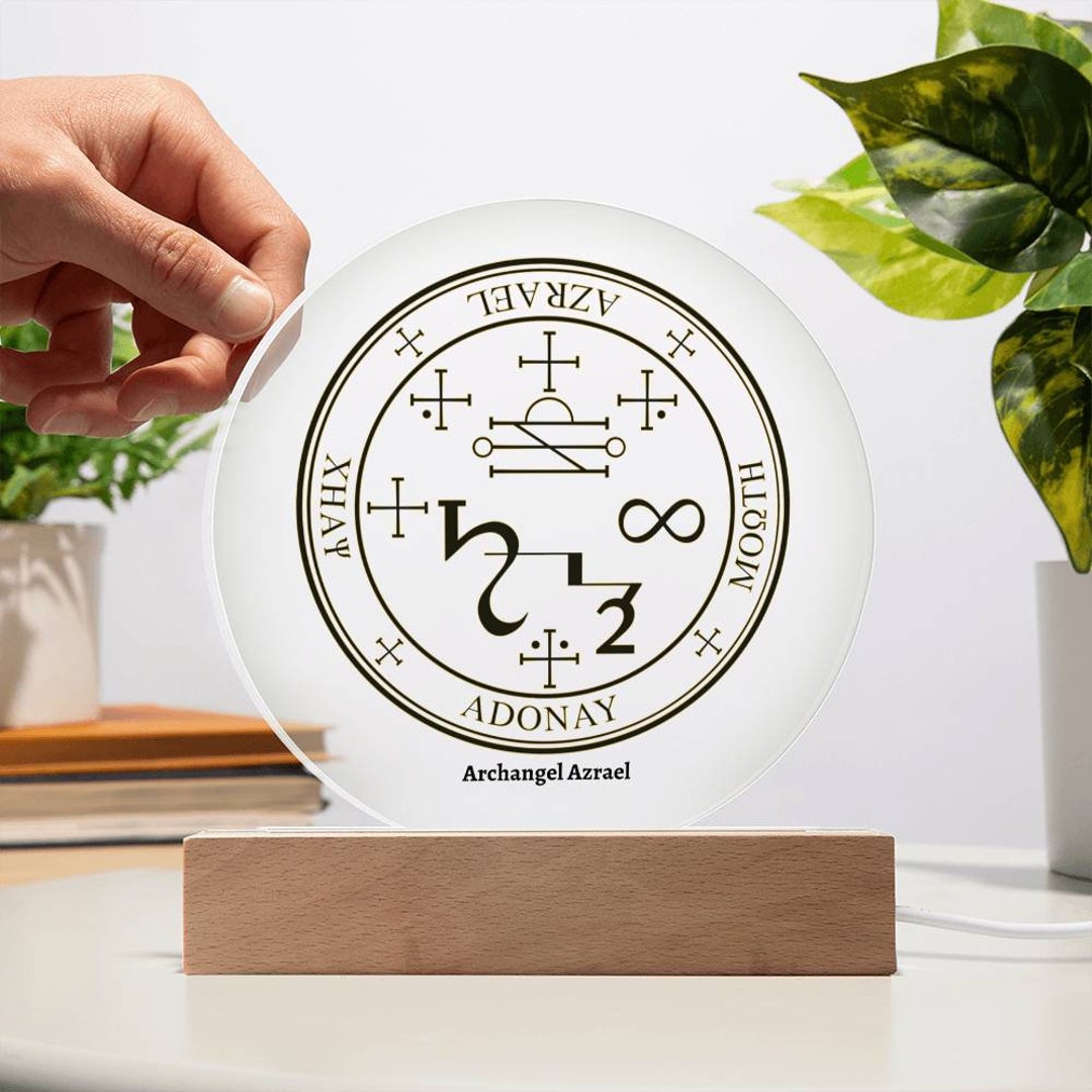 Archangel Azrael Sigil Acrylic Plaque Home Decor Gift Home Accents ...