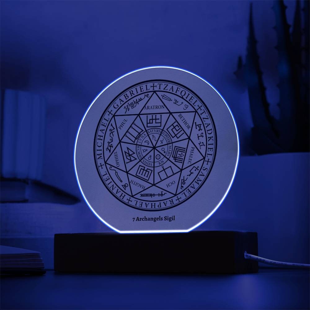 7 Archangels Sigil Acrylic Plaque Home Decor Gift Home Accents ...