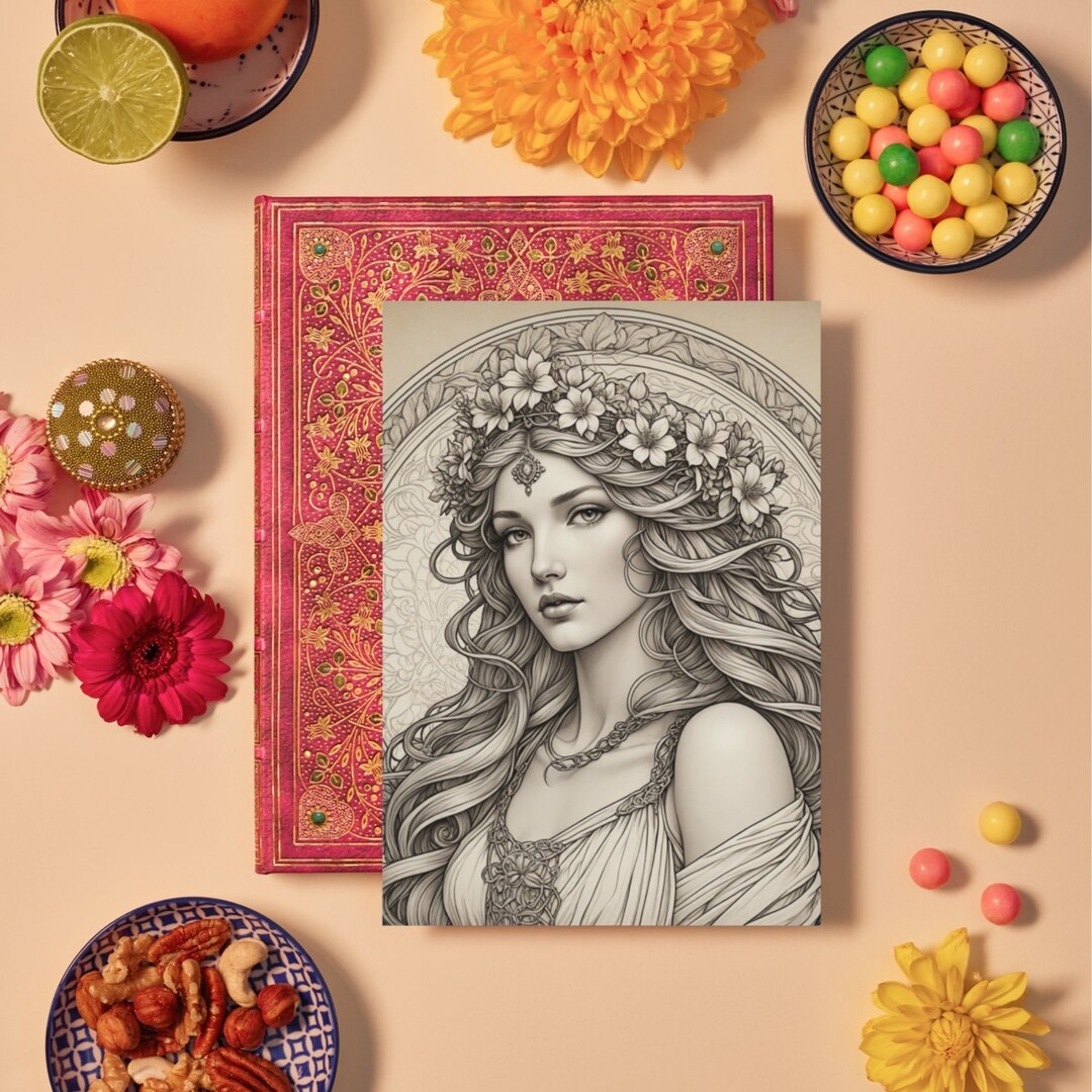 Enchanting Goddess Abundantia Art Print - Digital Downloadable Decor ...