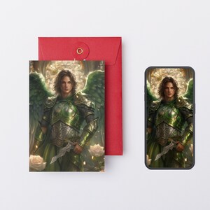 Archangel Barachiel Printable Angel Wall Art in 4 Sizes and Phone ...