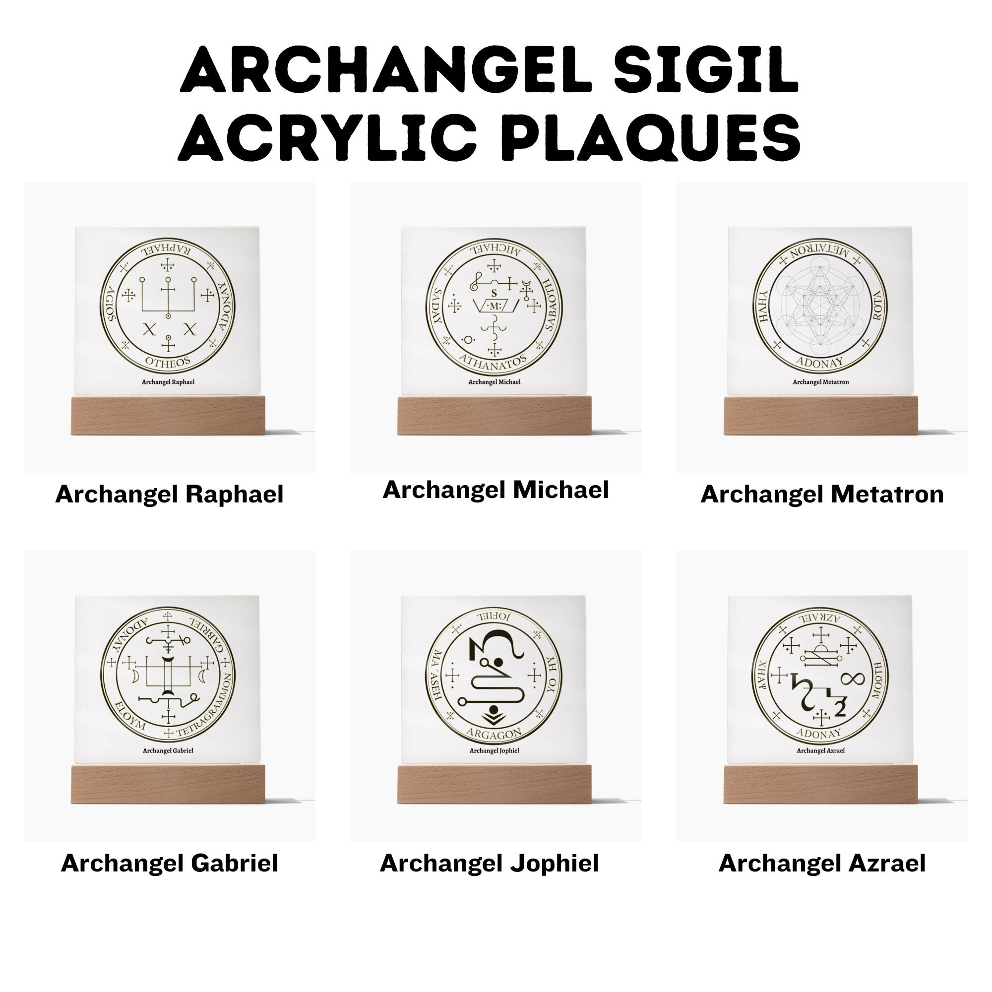 Archangel Metatron Sigil Acrylic Plaque Home Decor Gift Home - Etsy ...