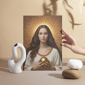 Mary Magdalene Sacred Feminine Art Print - Digital Wall Art - Printable ...
