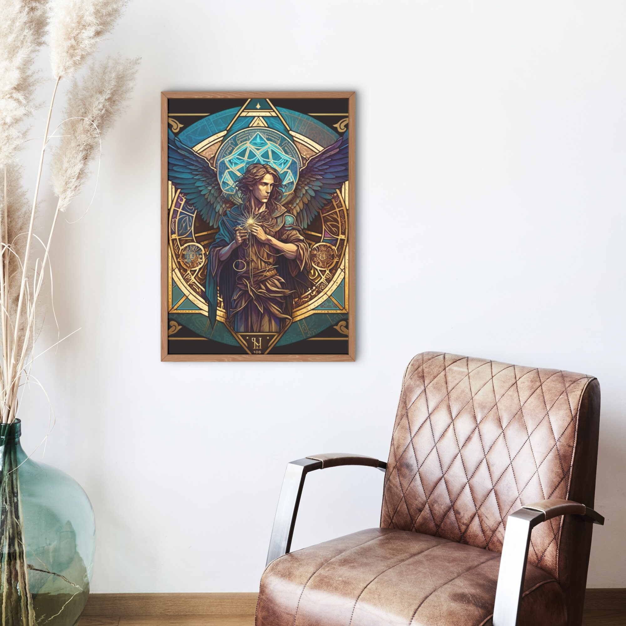 Archangel Metatron Printable Angel Wall Art Luxury Wall Decor Art Nouveau Digital Art Print ...