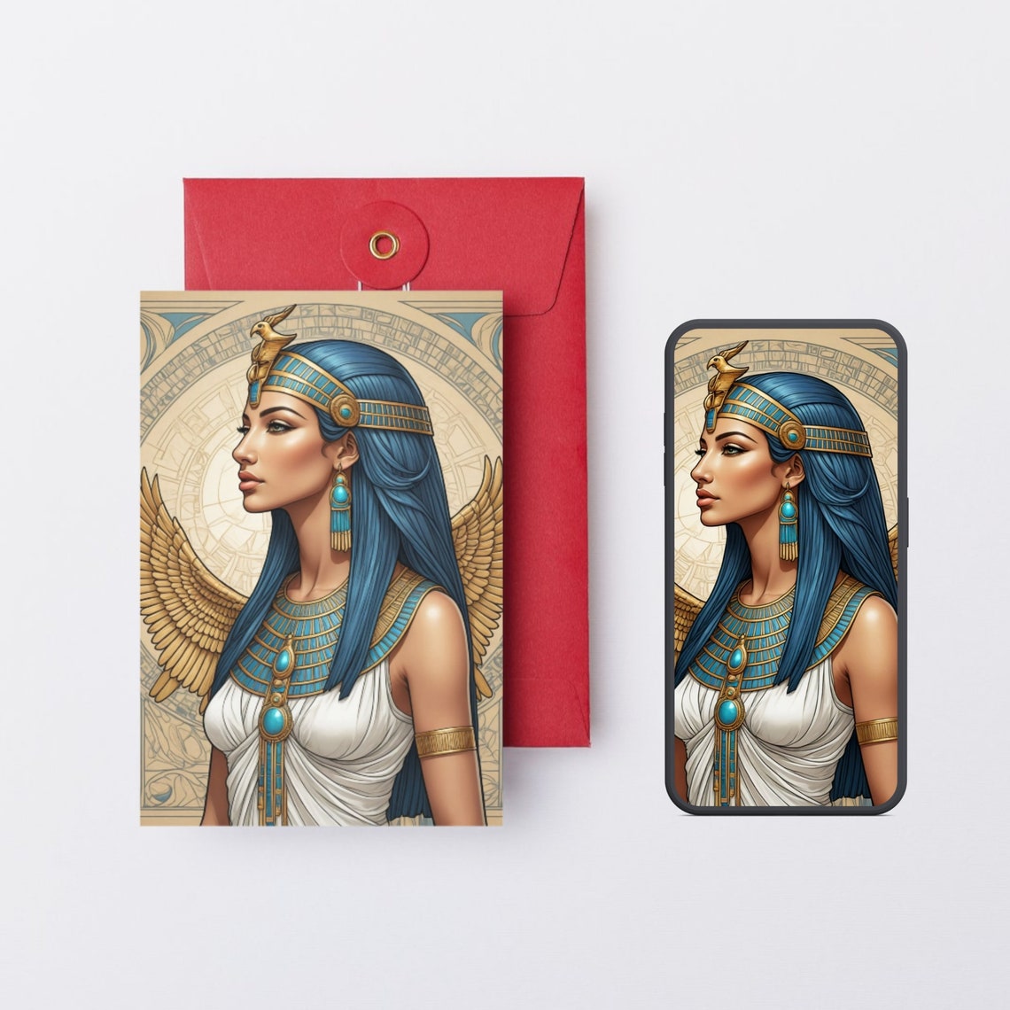 Egyptian Goddess Isis Art Digital Wall Art Printable Art Prints Divine ...