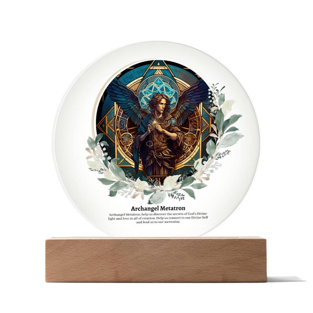 Archangel Metatron Guardian Angel Plaque Home Decor Office Decor ...