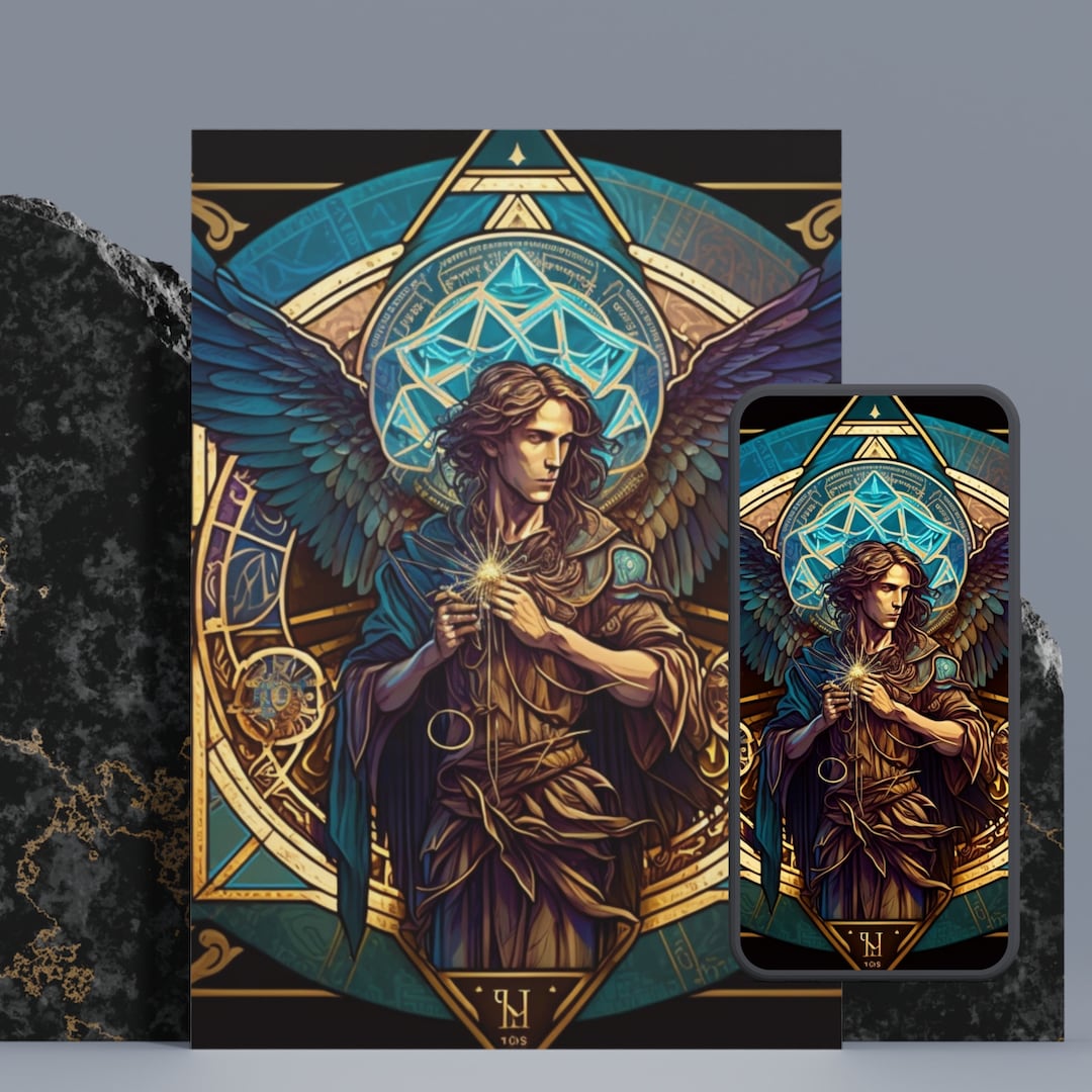 Archangel Metatron Printable Angel Wall Art in 4 Sizes and Phone ...