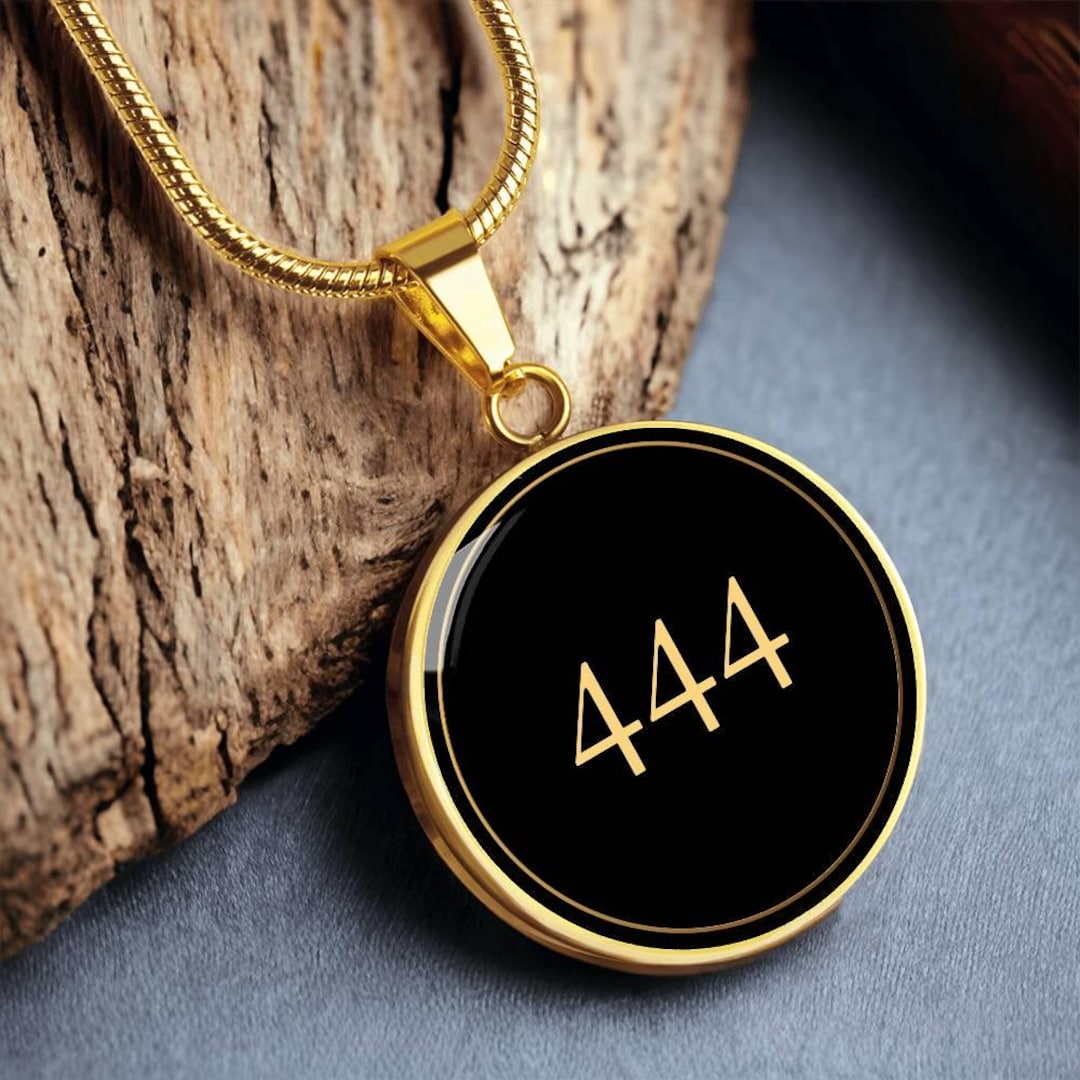 Angel Number 444 Necklace – Angel Number Gift – Manifestation Law of ...