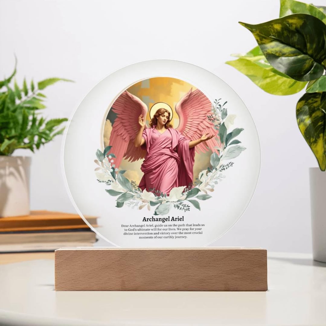 Archangel Ariel Guardian Angel Plaque Home Decor Office Decor Acrylic ...