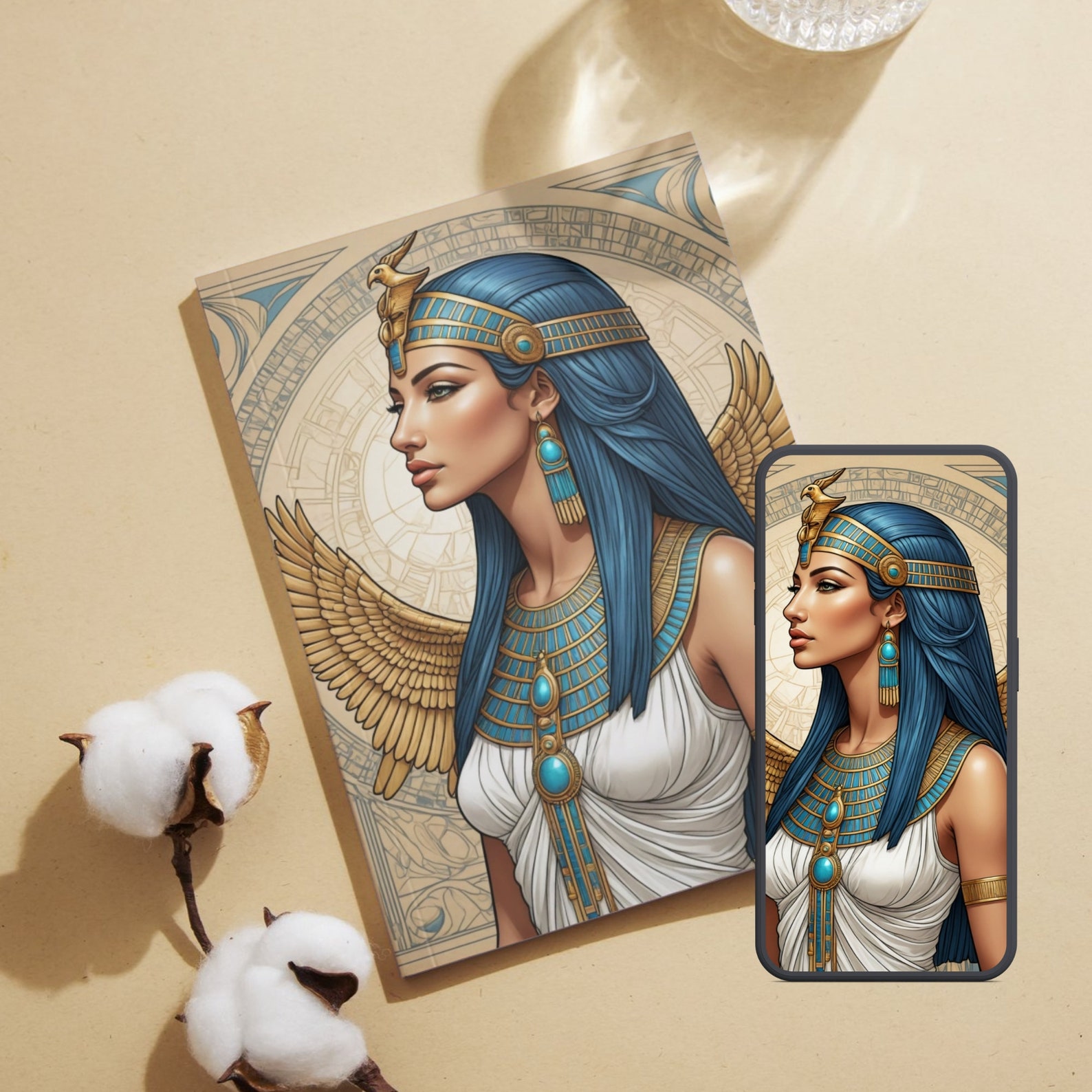 Egyptian Goddess Isis Art Digital Wall Art Printable Art Prints Divine ...
