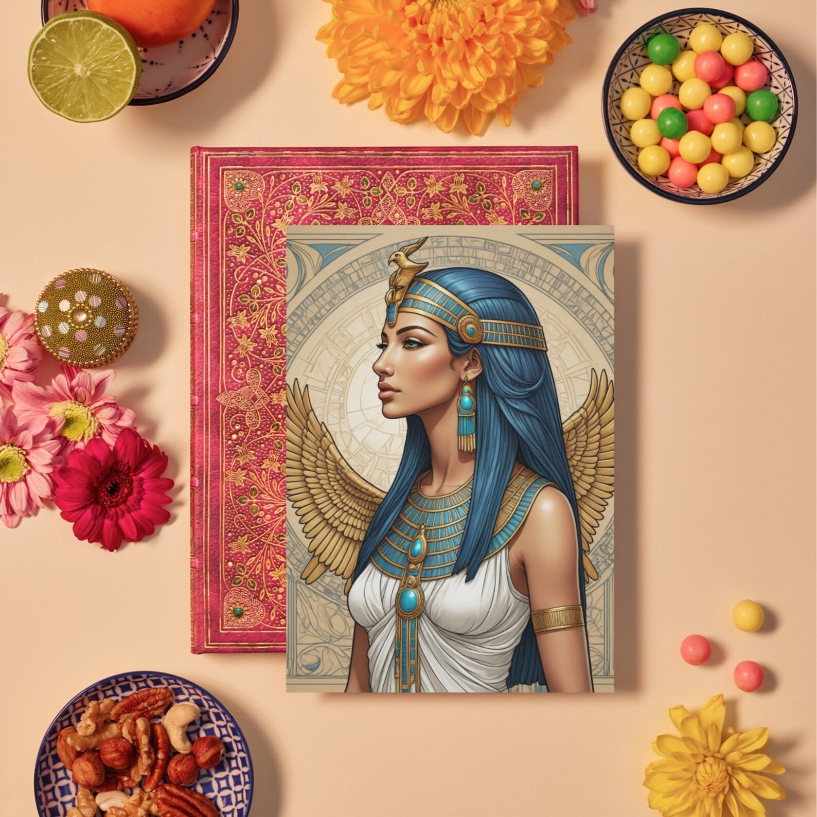 Egyptian Goddess Isis Art Digital Wall Art Printable Art Prints Divine ...