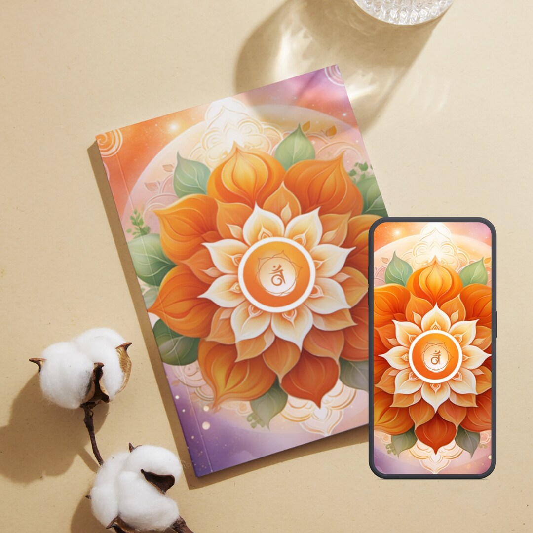 Sacral Chakra Printable Wall Art and Phone Background Wallpaper Chakra ...