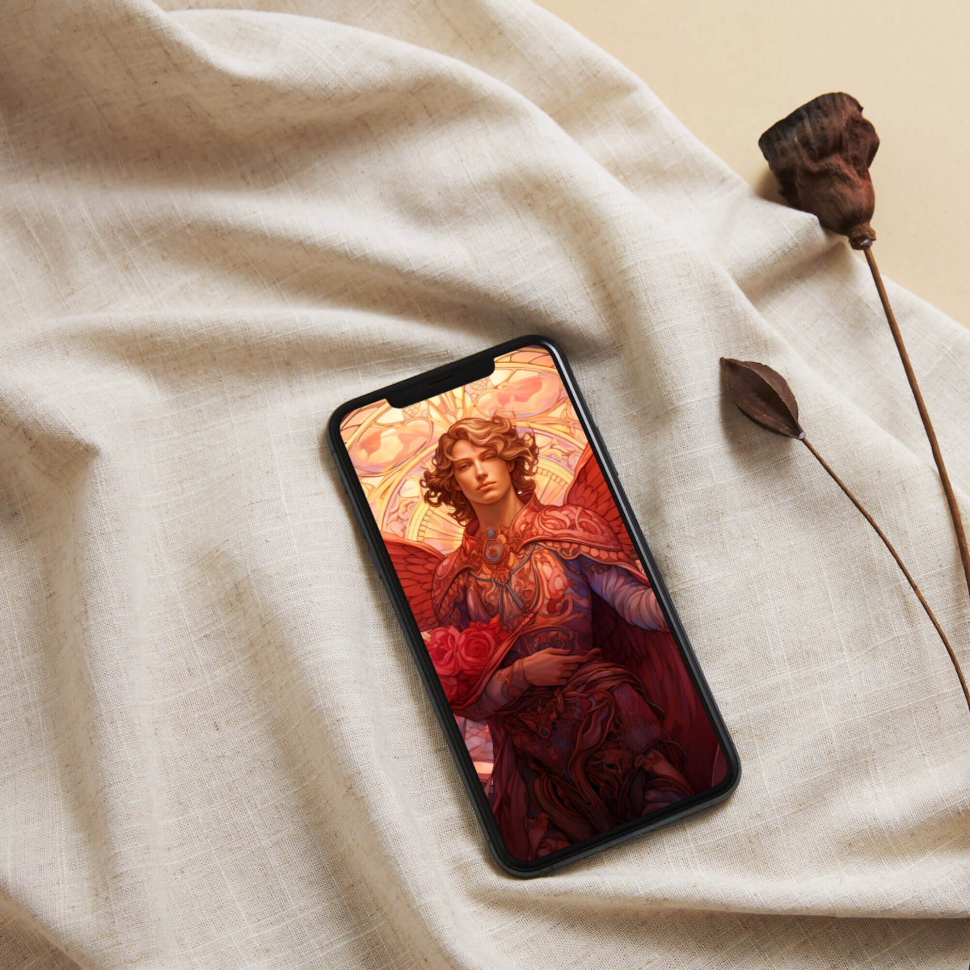 Angel of Love Printable Angel Wall Art in 4 Sizes and Phone Wallpaper ...