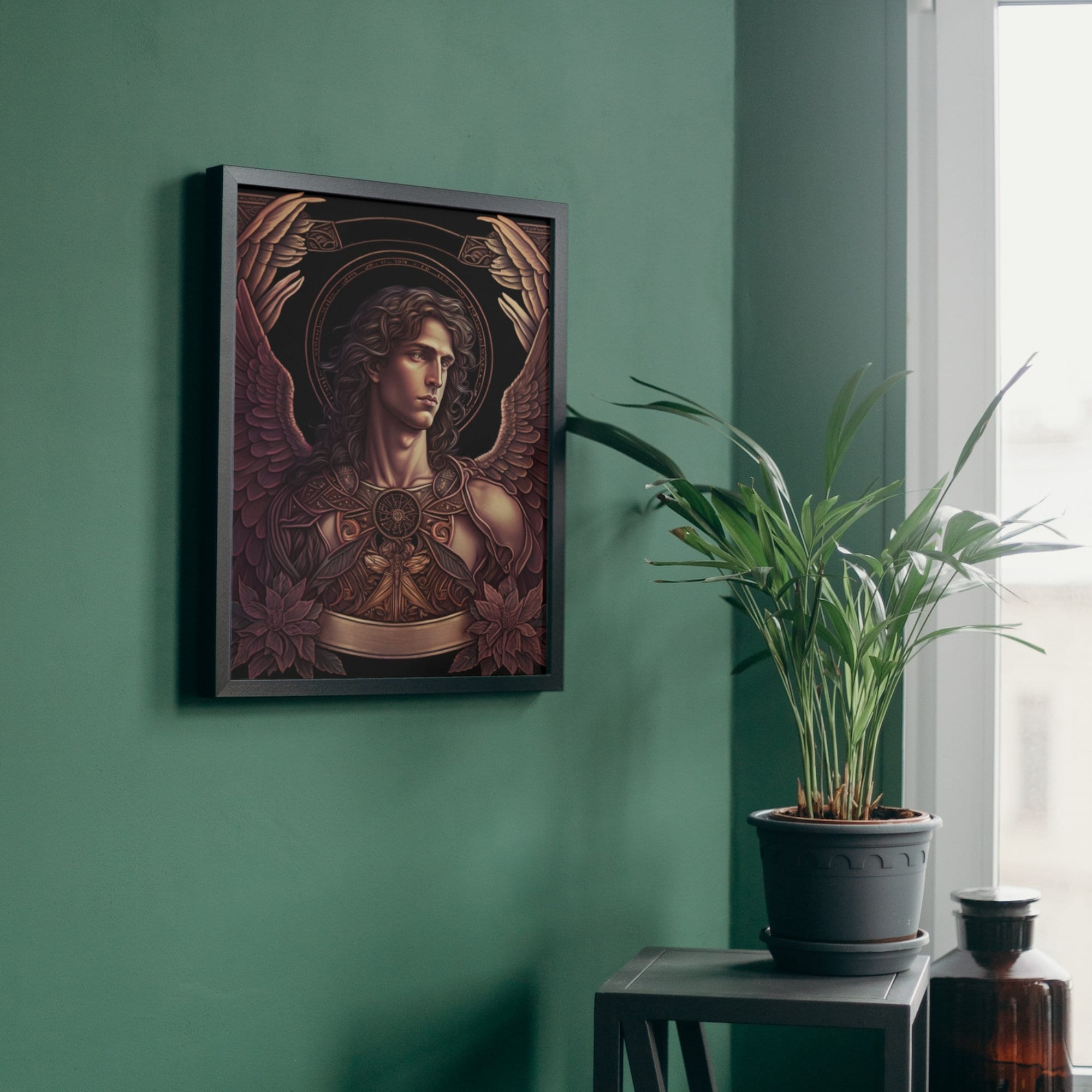 Archangel Michael Printable Angel Wall Art Luxury Wall Decor Art Nouveau Digital Art Print ...