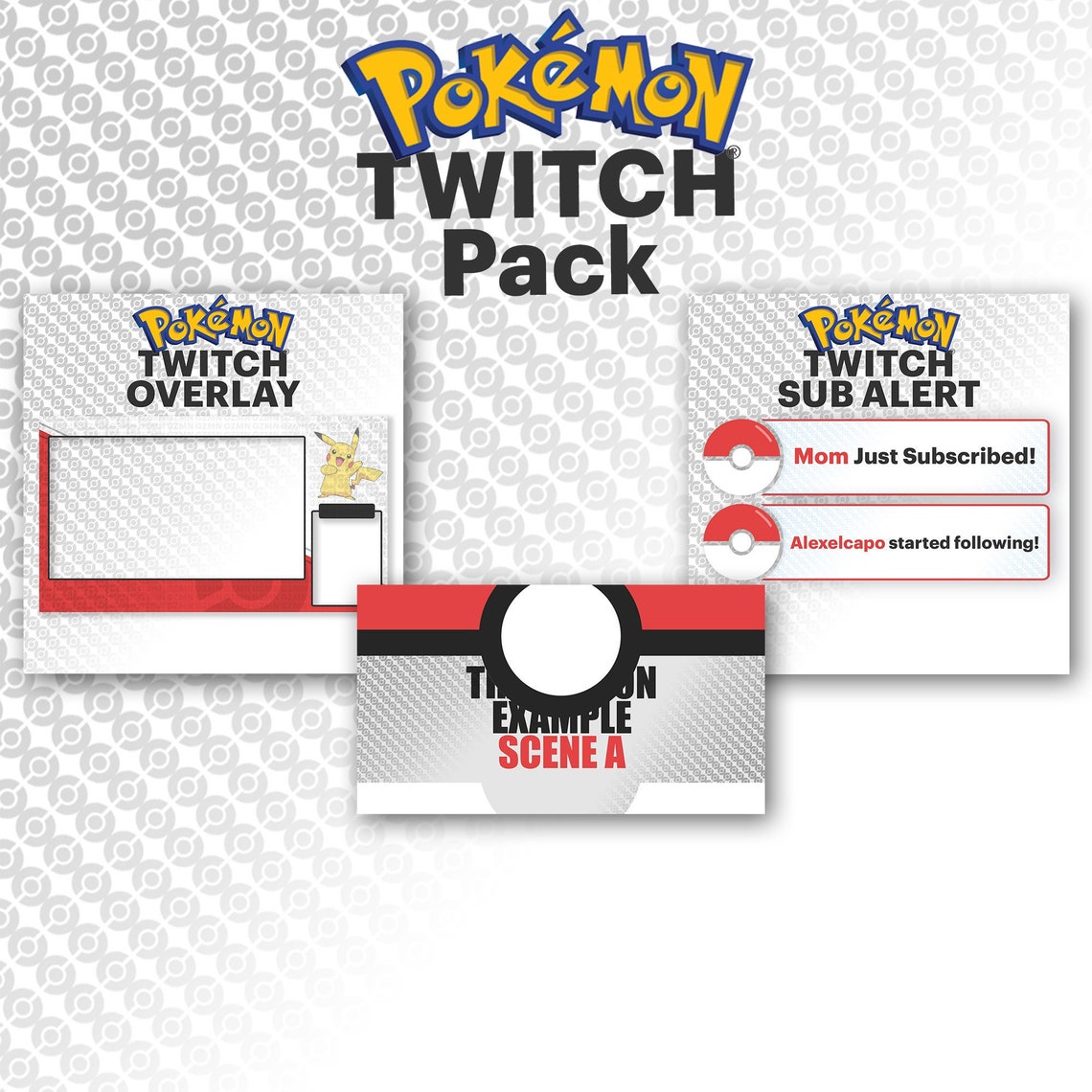 Pokemonpack Twitch Youtube Stinger Pokeball Transition Overlay | Etsy