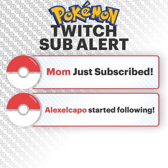 Pokemon Subscription/follow Alert for Twitch and Youtube | Etsy