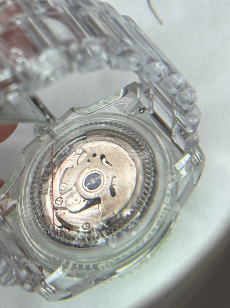 Seiko Mod Clear Submariner-style W/ NH35 Automatic Movement, Clear ...