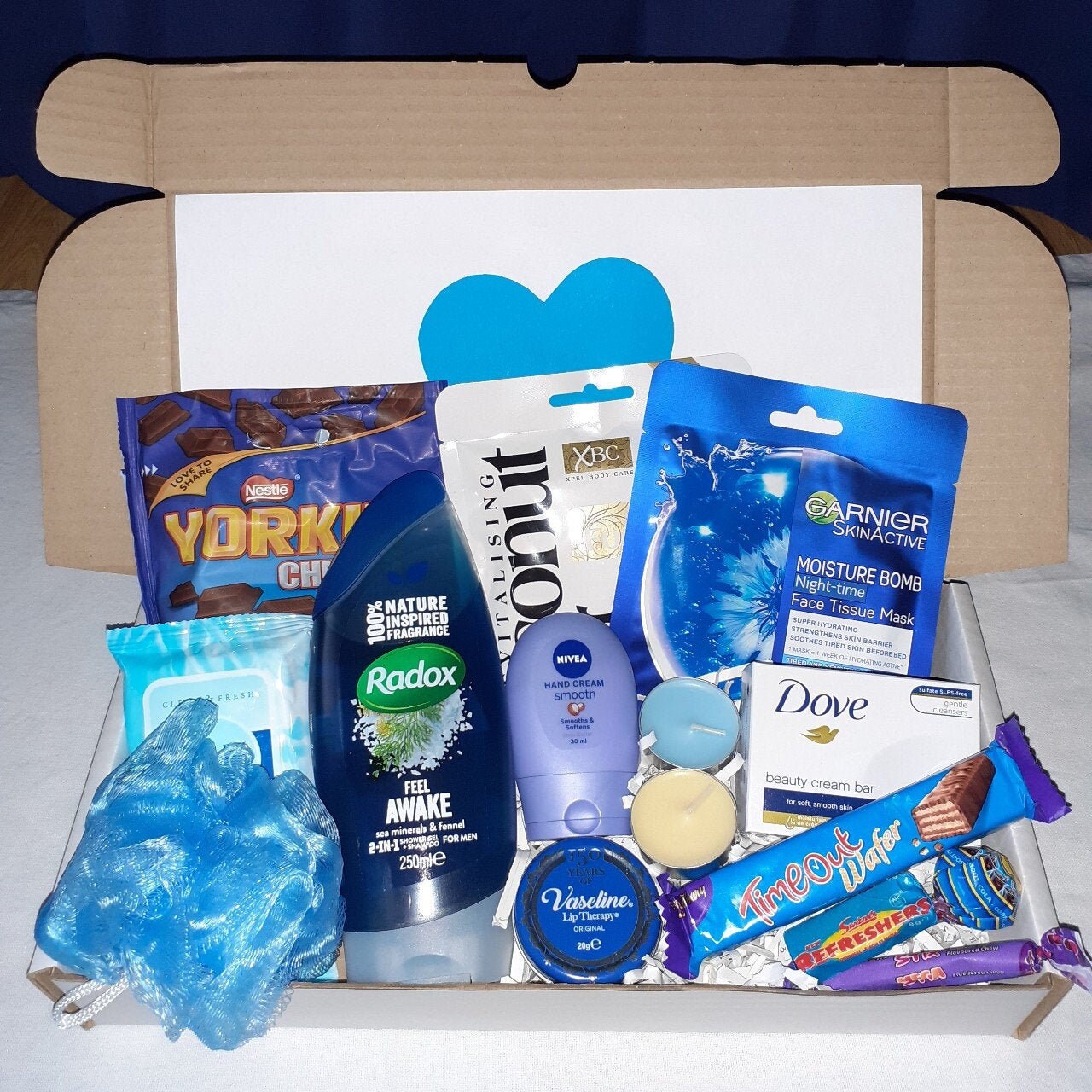 Mens Blue Relaxing Gift Hamper | Father's Day Gift | Birthday | Pamper ...