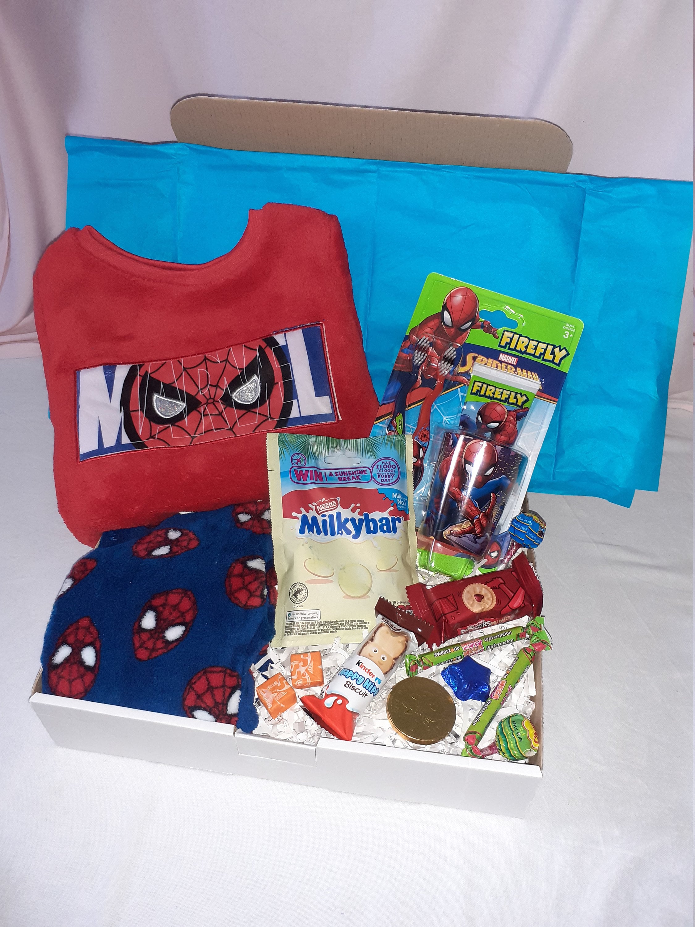 Kids Marvel Spider-man Gift Hamper Treat Box Letterbox - Etsy