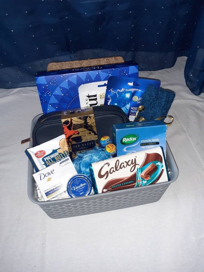 Mens Luxury Blue Relaxing Gift Hamper Pamper Kit Birthday - Etsy