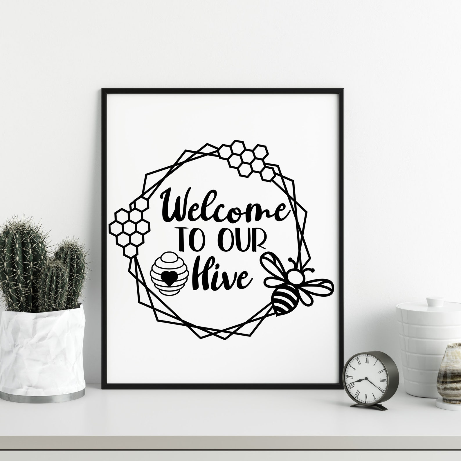Welcome to Our Hive SVG Cut File; Digital Download for Cricut or US Cutter Vinyl Cutter; Bee ...